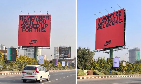 Nike’s encouraging OOH campaign for Tata Marathon | Media4Growth