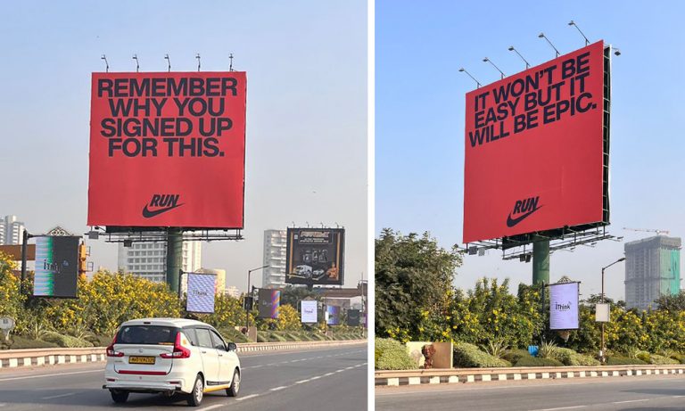 Nike’s encouraging OOH campaign for Tata Marathon | Media4Growth