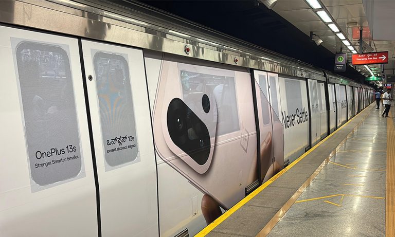 OnePlus India takes over Bengaluru Metro with full-train wrap ...