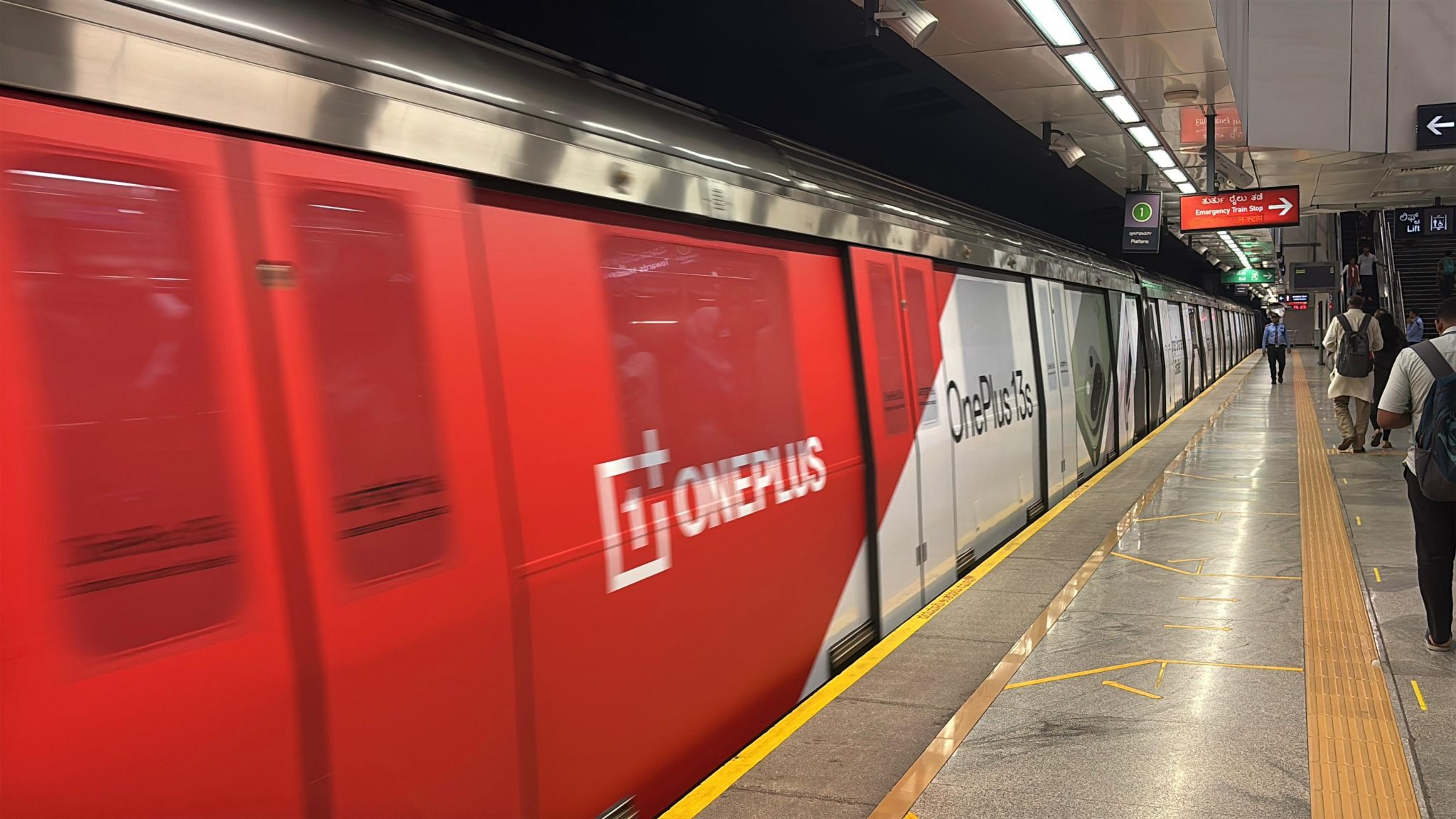 OnePlus India takes over Bengaluru Metro with full-train wrap ...