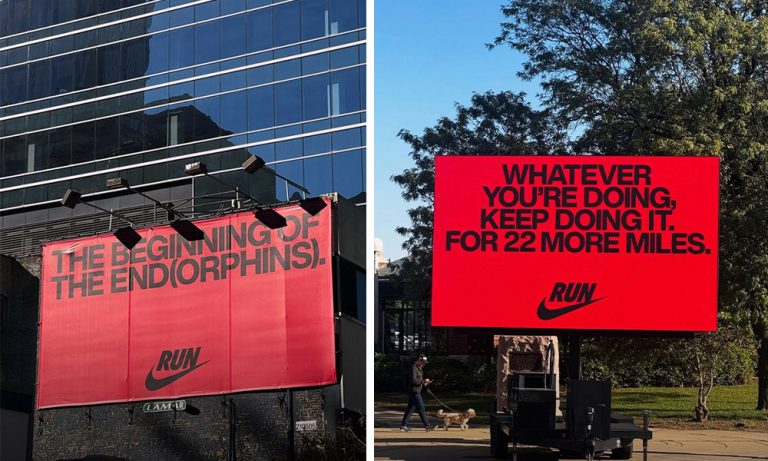 Nike ignites Chicago marathon runners with motivational OOH campaign ...