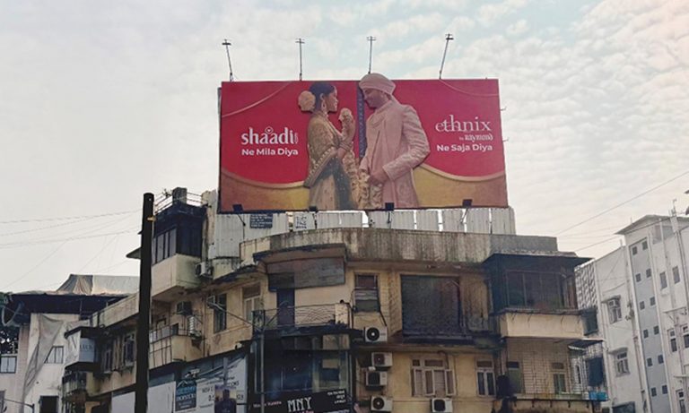 Ethnix by Raymond & Shaadi.com tie the knot on billboard | Media4Growth
