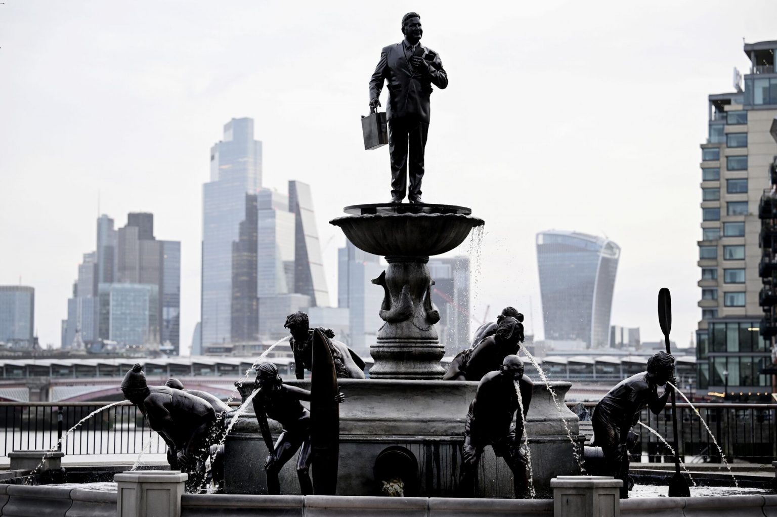 Channel 4 unveils ‘The Fountain of Filth’ on London’s South Bank ...