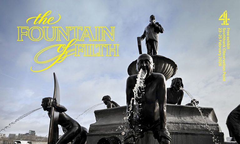 Channel 4 unveils ‘The Fountain of Filth’ on London’s South Bank ...