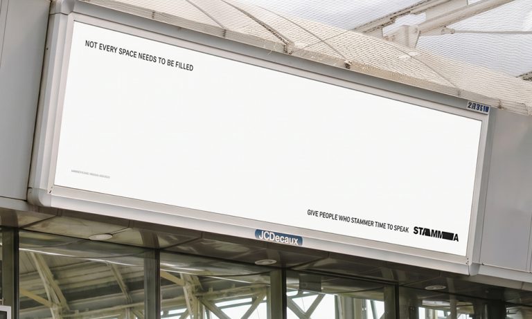 STAMMA uses empty billboards to deliver a powerful message about ...