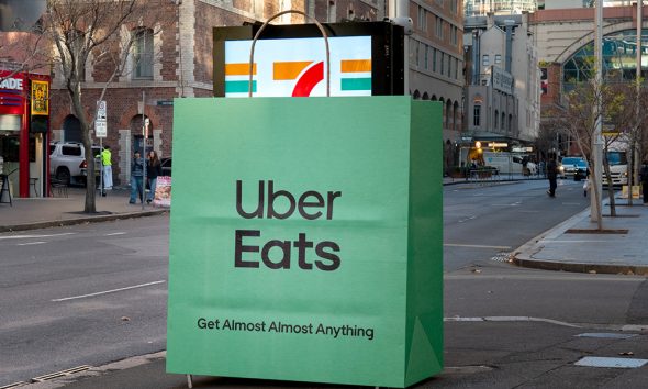 Uber Eats bags rival brands' ads in playful OOH campaign | Media4Growth