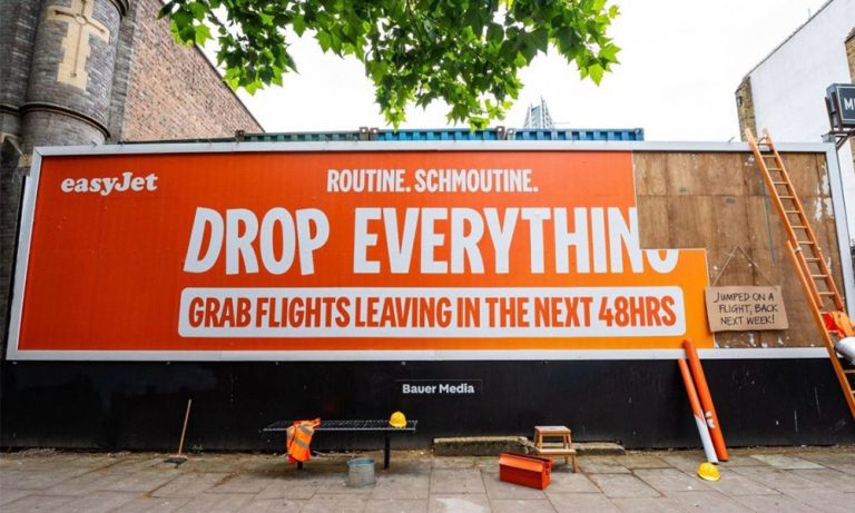 easyJet urges travellers to 'Drop Everything' with OOH Campaign in the ...